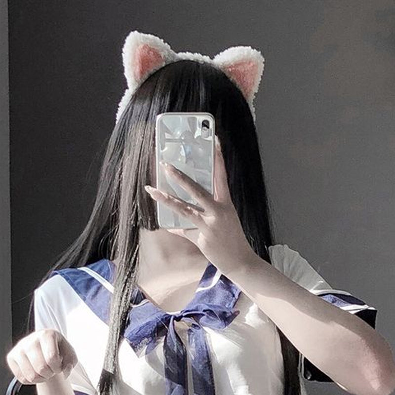 Yomorio Neko Girl Headband Cat Ears Headpiece Cute Cat Cosplay Accesso ...