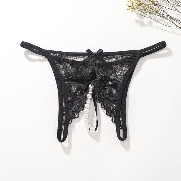 Yomorio Black Lace Thong Underwear - Sheer Mesh, and Unique – YOMORIO
