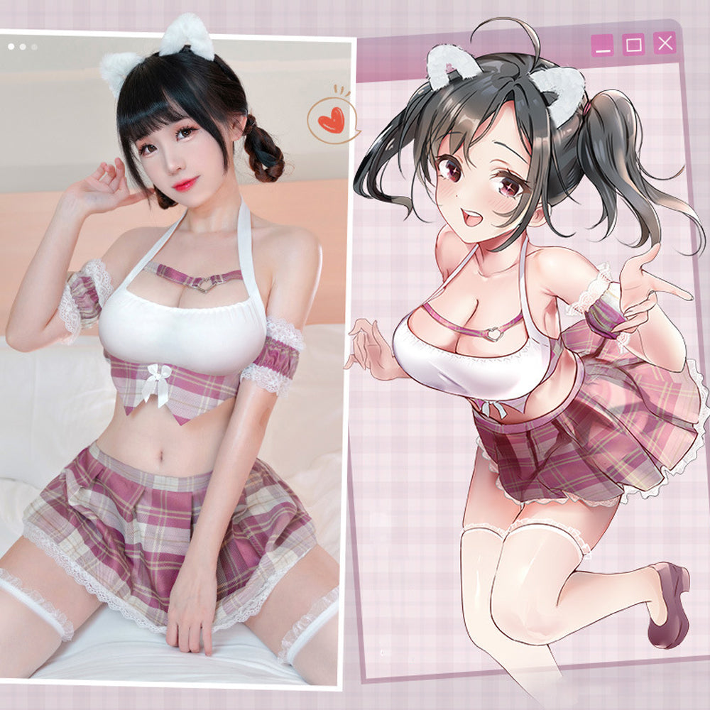 Anime Asian Cosplay Skirt Set Yomorio